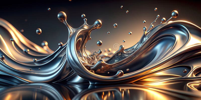 Hyper Realistic Simulation of Liquid Metal Flowing into Abstract Shapes ...