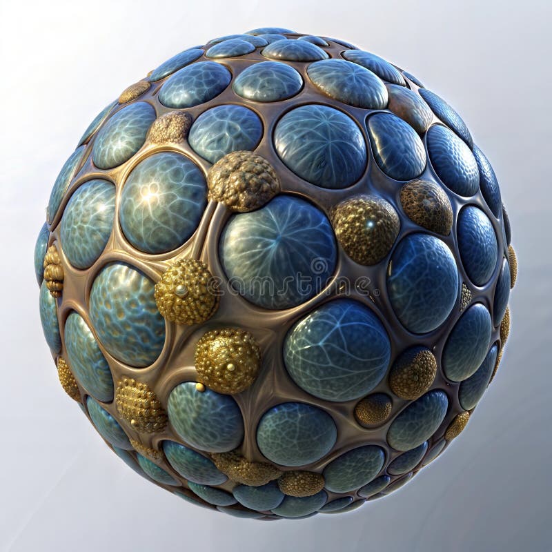 Hyper-detailed Sphere 3D Rendered, for Designs and Illustrations, AI ...