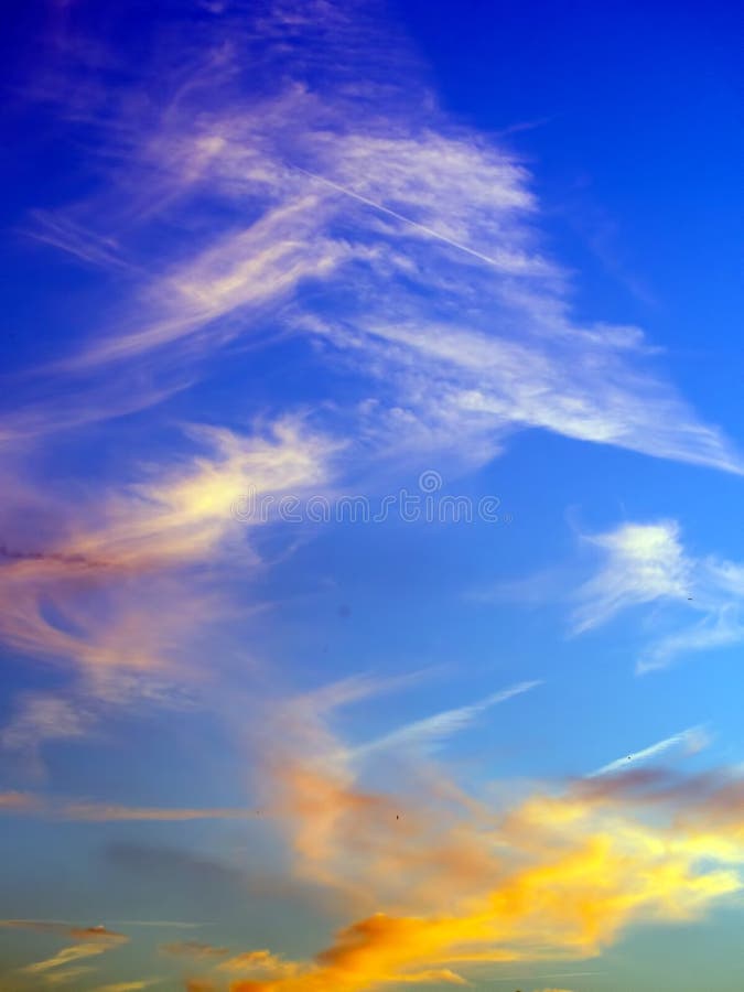 Hyper Realistic Sunset Sky Background Stock Photo - Image of sundown ...