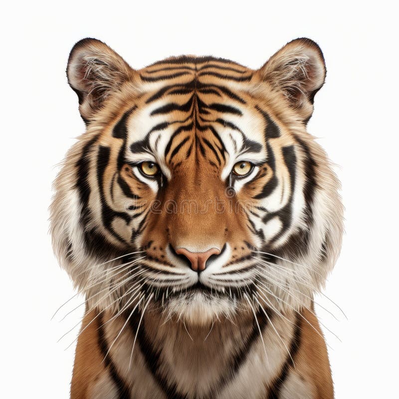 Hyper-realistic Tiger Head Portrait in 8k Resolution Stock Illustration ...