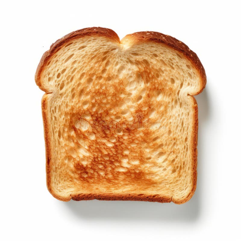 Hyper-realistic Toast Slice on Isolated Background - Microstock Image ...