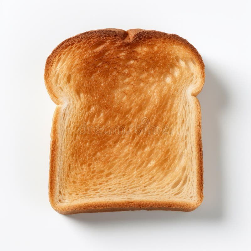 Hyper-realistic Toast on White Background - Microstock Image Stock ...