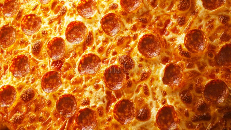 Hyper-realistic Top View of Pepperoni Pizza with Seamless Loopable ...