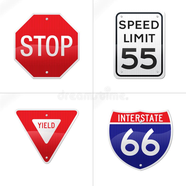 Number Road Signs Stock Illustrations – 3,295 Number Road Signs Stock ...