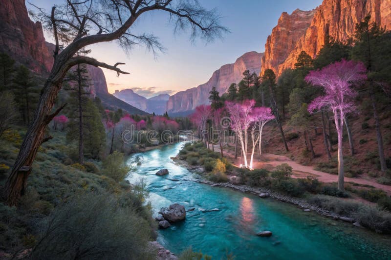 Hyper-realistic Virtual Nature Stock Illustration - Illustration of ...