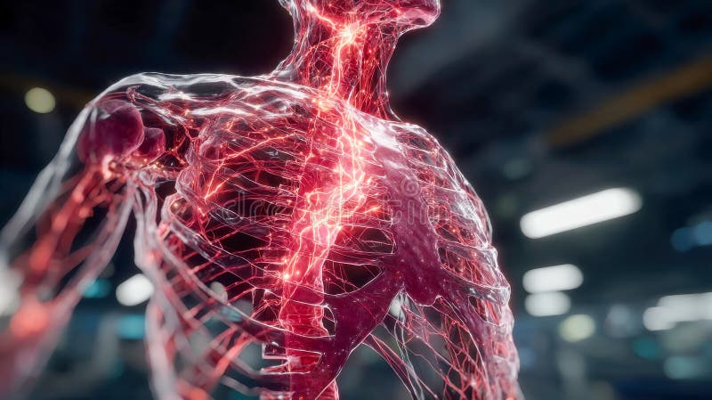 Hyper-realistic Visualization of a Synthetic Human Torso Revealing ...