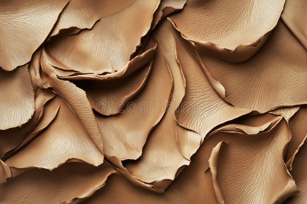 Hyper-realistic Wallpaper Design in Soft Mocha Mousse Color Stock ...