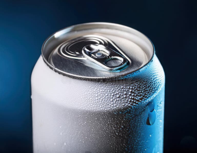 Hyper-Realistic Water Effect Surrounding a Sharp Soda Can Stock ...