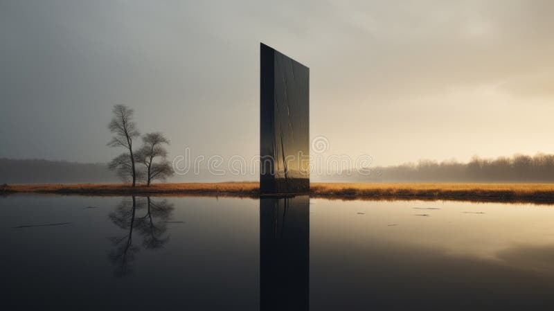 Hyper-realistic Water Tower at Sunrise: a Serene Landscape by Nils ...
