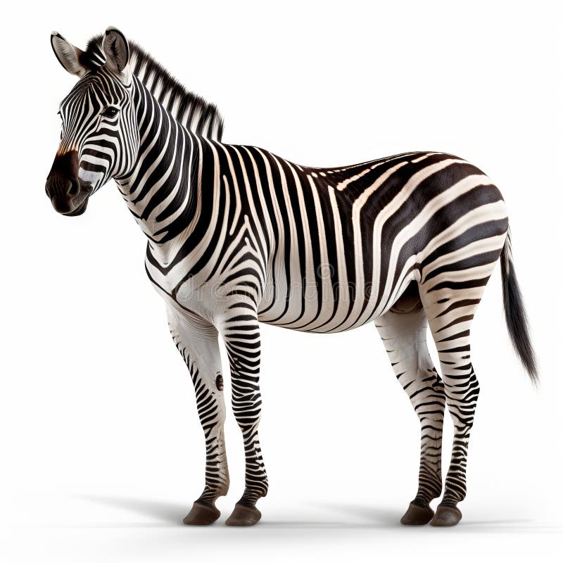 Realistic Zebra Laying in Field with Bold Colorism and Monochromatic ...