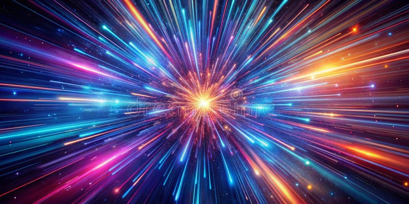 Hyper Space Speed Multiverse Abstract Background AI Generative Stock ...