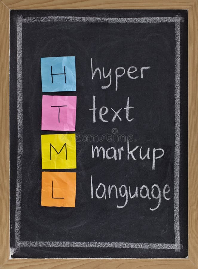 Hyper Text Markup Language Html Stock Image Image Of Information Network 11843731