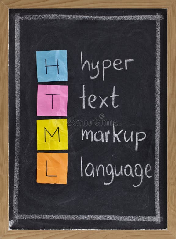 Hyper Text Markup Language - Html Stock Image - Image of information ...