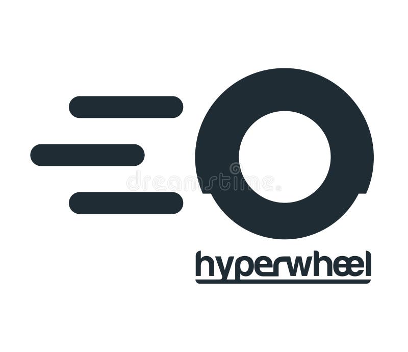 Hyper Wheel Logo Design stock vector. Illustration of exercise - 81260474