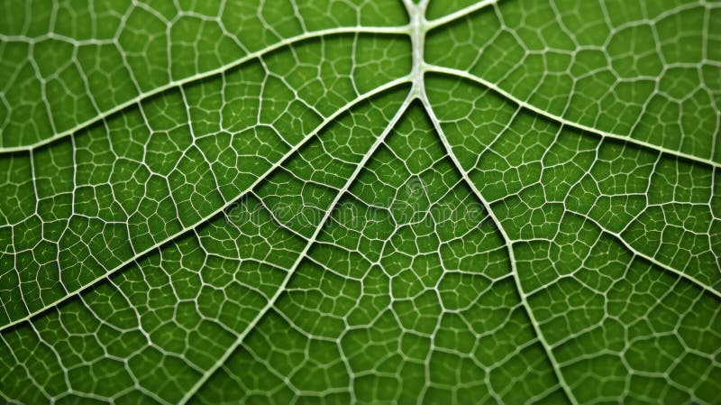 Hyper Zoom into the Intricate Patterns of a Leaf S Veins Stock ...
