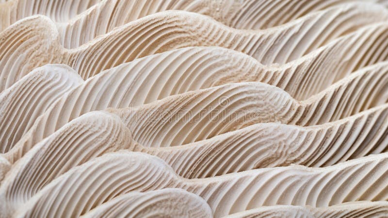 Hyper Zoom into the Texture of a Seashell S Ridges Stock Illustration ...