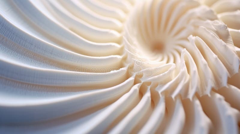 Hyper Zoom into the Texture of a Seashell S Spiral Stock Illustration ...