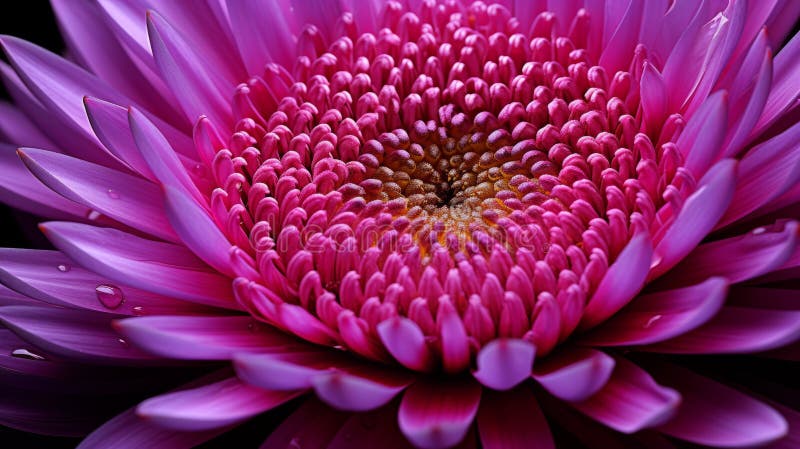 A Hyper Zoomed in Perspective of a Blooming Flower Stock Illustration ...