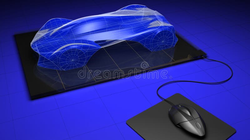 Hypercar body_12 stock illustration. Illustration of body - 261244311