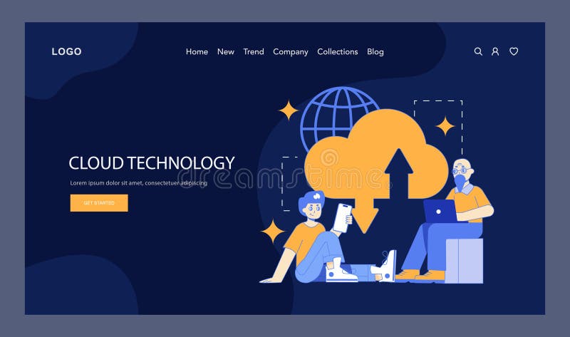 Hyperconnectivity. Flat Vector Illustration Stock Vector - Illustration ...