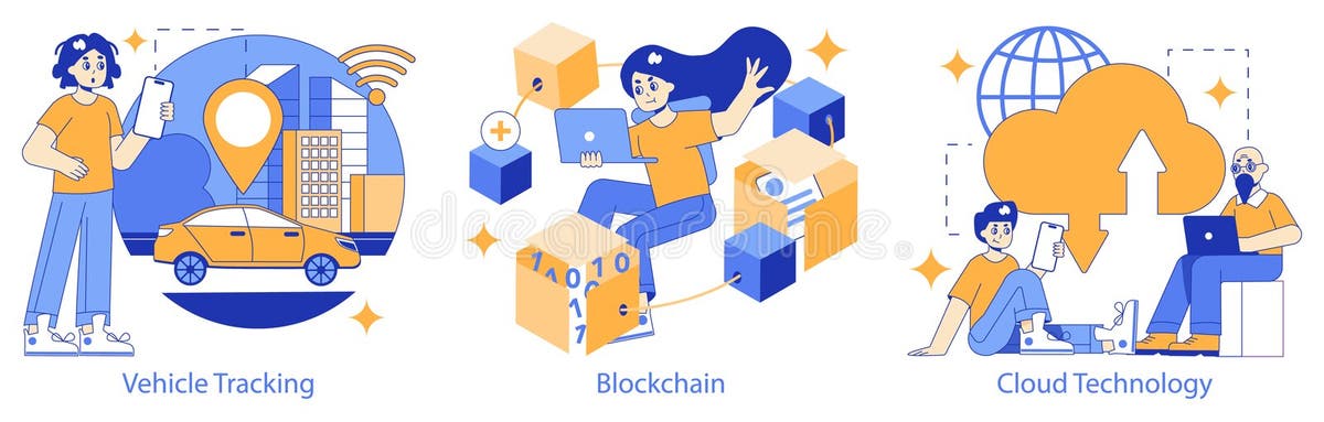 Digital Hyperconnectivity Stock Illustrations – 75 Digital ...