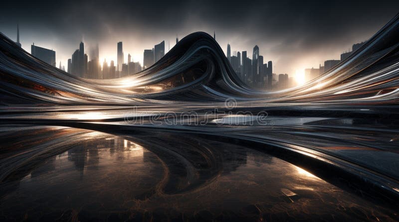 Hyperdetailed Cycles in Abstract Realism: a Visual Odyssey Stock Photo ...