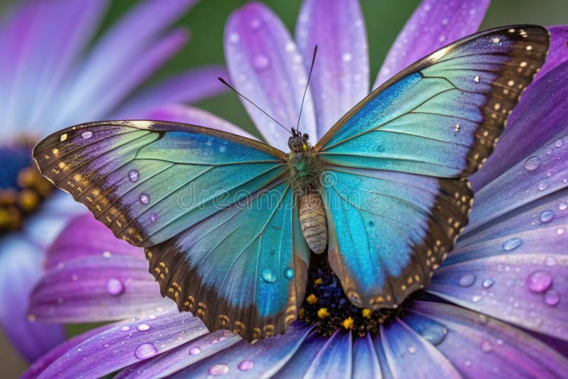 A Hyperdetailed Macro Image of a Butterfly, Taking Up the Entire Screen ...