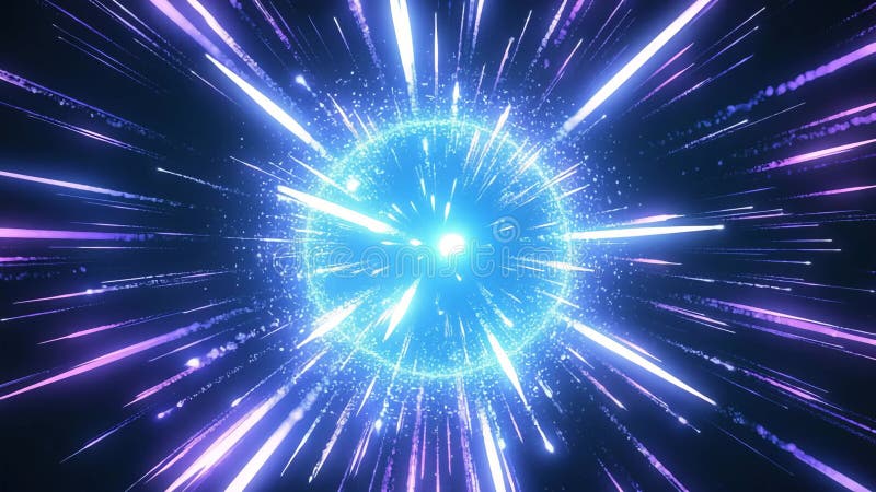 Hyperdrive Light Speed Particle Streaks Tunnel Animation Stock Footage ...