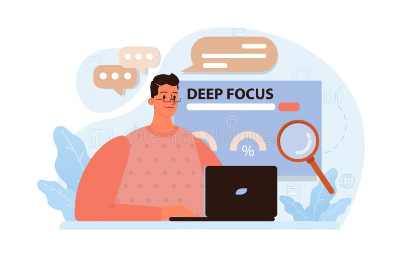 Hyperfocus. Focus and Concentration Skill Stock Vector - Illustration ...