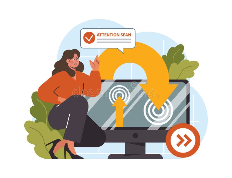 Hyperfocus. Focus and Concentration Skill Stock Vector - Illustration ...