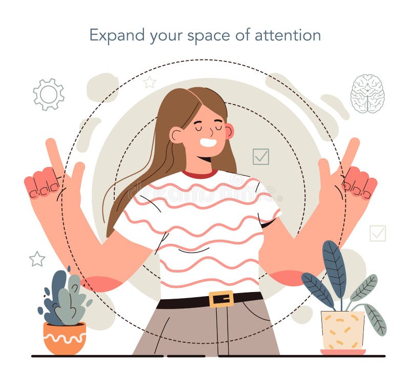 Hyperfocus Idea, How To Become More Efficient. Expand Your Space Stock ...