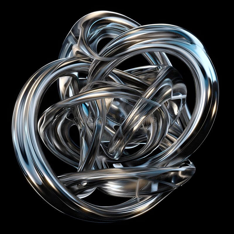 Hyperfuturism Abstract 3d Liquid Matte Metal, Chrome, Octane Render ...