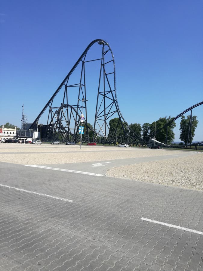 Hyperion Mega Roller Coaster Energyland Poland Editorial Stock Photo ...