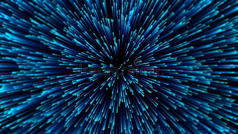 Hyperjump in Space. Speed of Light Star Wars. Particle Flow Stock ...