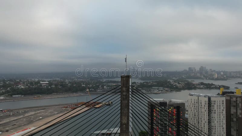 Hyperlapse of the Australian Flag Flapping in the Wind on the Anzac ...