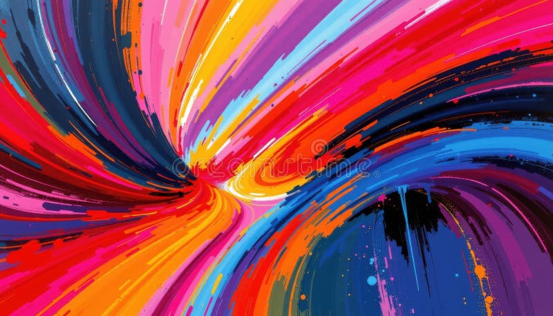 Hyperlight Brush Strokes Dancing through Fragmented Tonal Arcs in Vivid ...