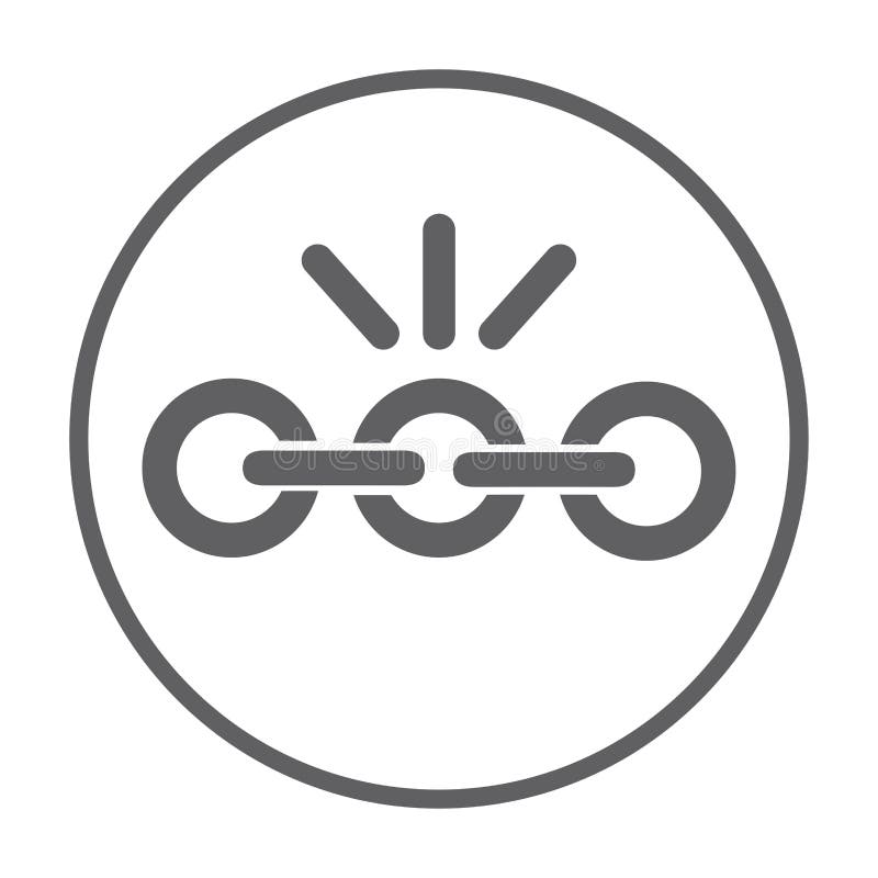 Hyperlink Icon, External Link Gray Symbol Stock Vector - Illustration ...