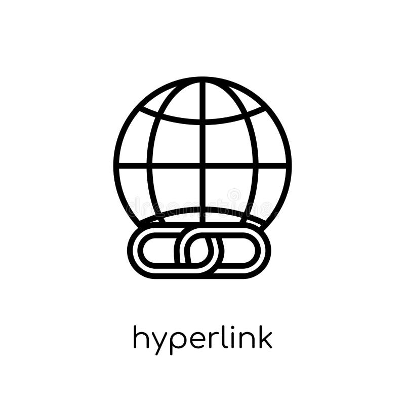 Hyperlink Icon. Trendy Modern Flat Linear Vector Hyperlink Icon Stock ...