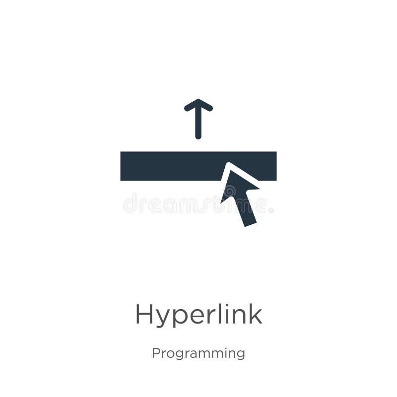 Hyperlink Icon Vector. Trendy Flat Hyperlink Icon from Programming ...