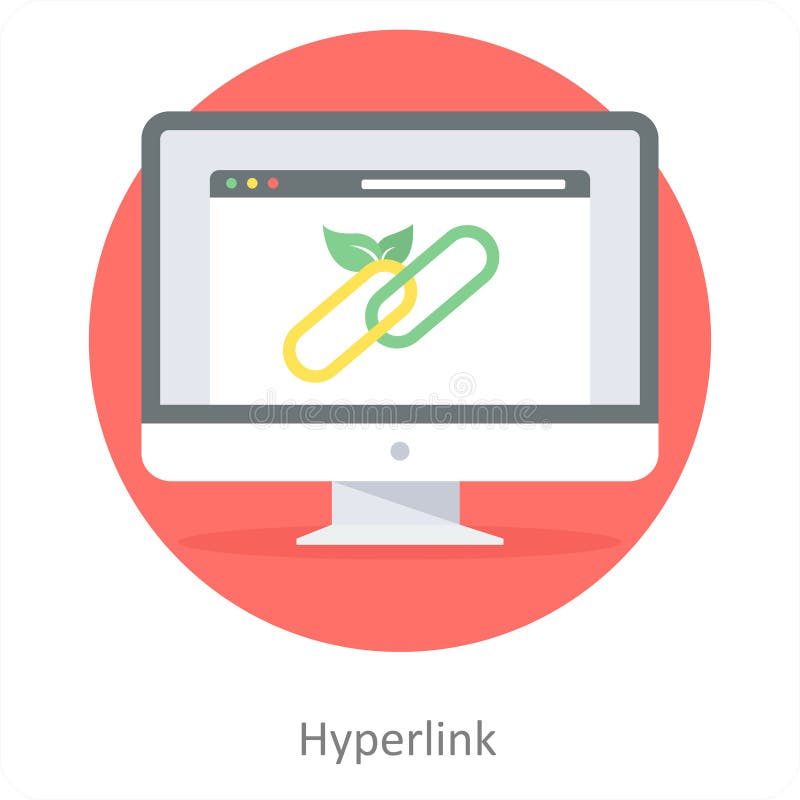 Hyperlink stock vector. Illustration of link, vector - 264944088