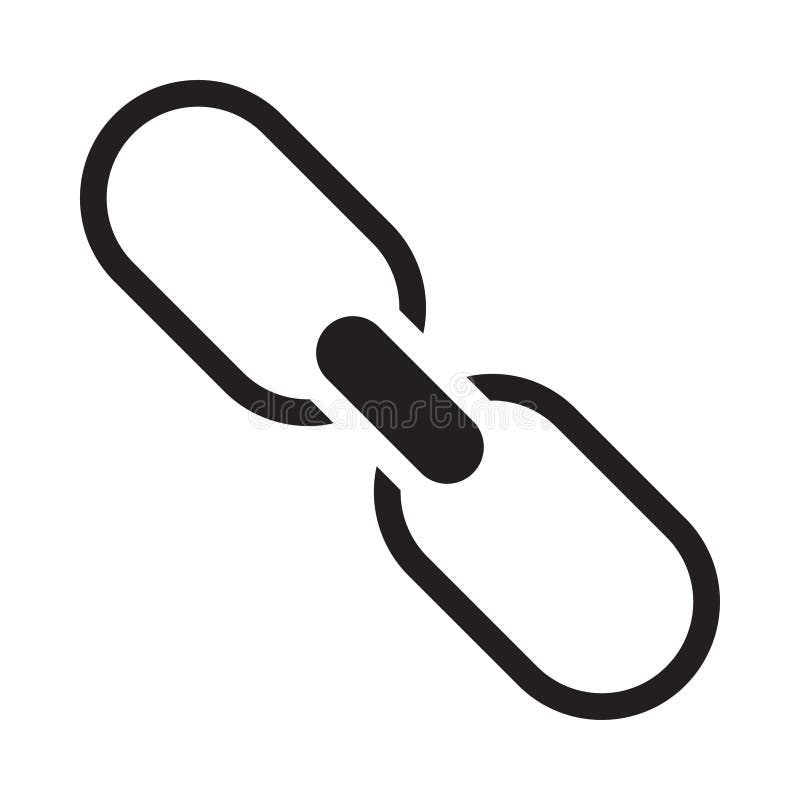 Hyperlink Vector Glyph Flat Icon Stock Illustration - Illustration of ...