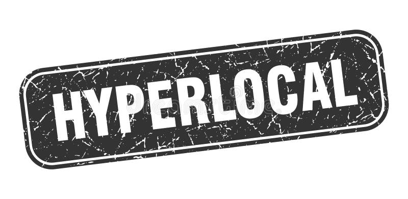 Hyperlocal Stamp. Hyperlocal Square Grungy Isolated Sign Stock Vector ...