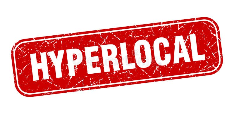 Hyperlocal Stamp. Hyperlocal Square Grungy Isolated Sign Stock Vector ...