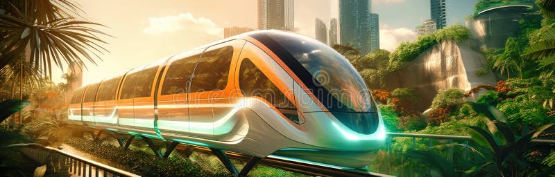 Hyperloop Train, Magnetic Levitation Train Background, Fastest Train of ...