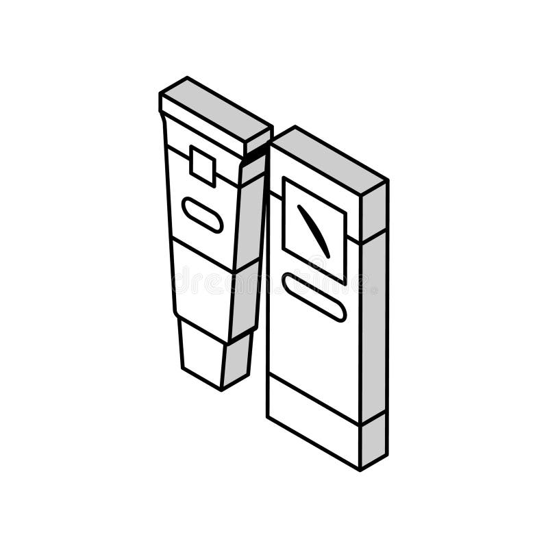 Hyperpigmentation Acne Scar Isometric Icon Vector Illustration Stock ...