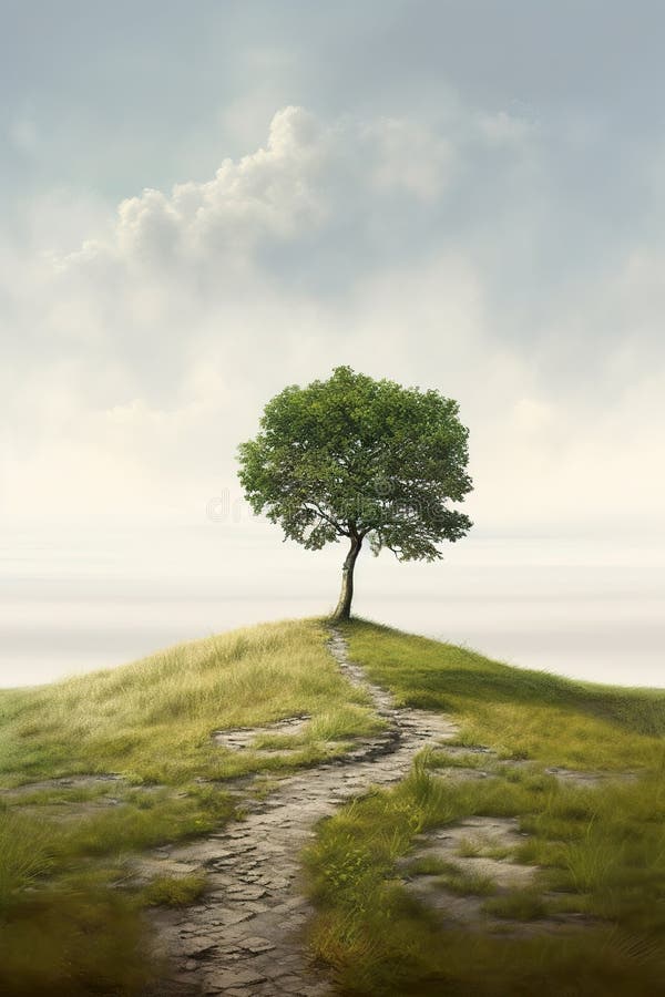 Hyperrealism, Minimalism, Cinematic, Grassy Landscape with a Stunning ...