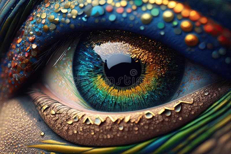 Hyperrealistic Abstract Close-up Renaissance Psychedelic Stock ...