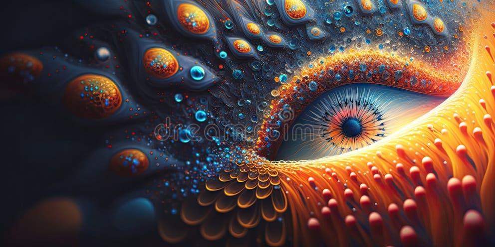 Hyperrealistic Abstract Close-up Renaissance Psychedelic Stock ...