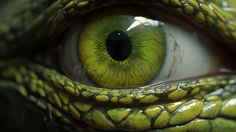 Hyperrealistic 3d Snake Eye Illustration in Cryengine Style Stock ...