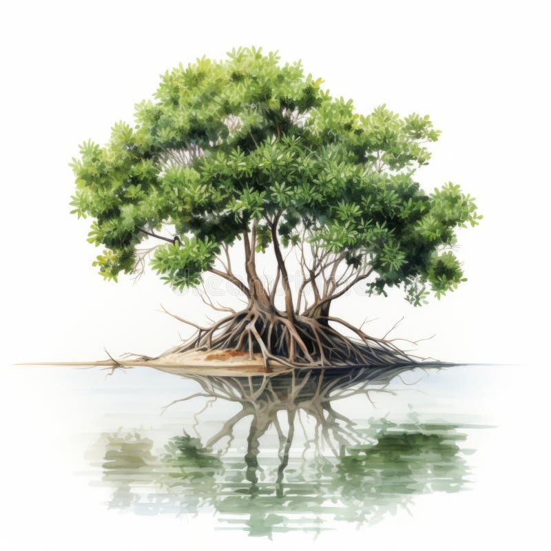 Mangrove Tree Fantasy Landscape Desktop Wallpaper in Spatial Concept ...